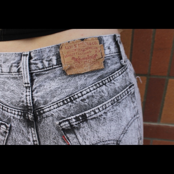 Levi's | Jeans | Rare Vintage Levi Grey Acid Wash Open Fly Jeans | Poshmark